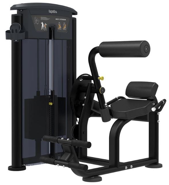 Impulse Full Commercial Pin Loaded Back Extension 200lb Stack IT9532 ...